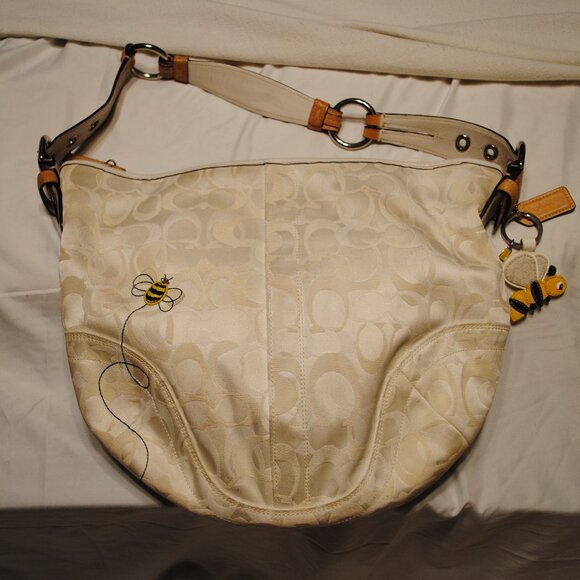 Coach | Bags | Coach White Bumble Bee Handbag | Poshmark